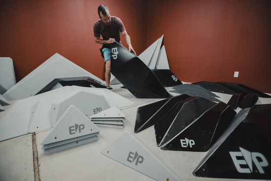 Wooden volumes – EP Climbing